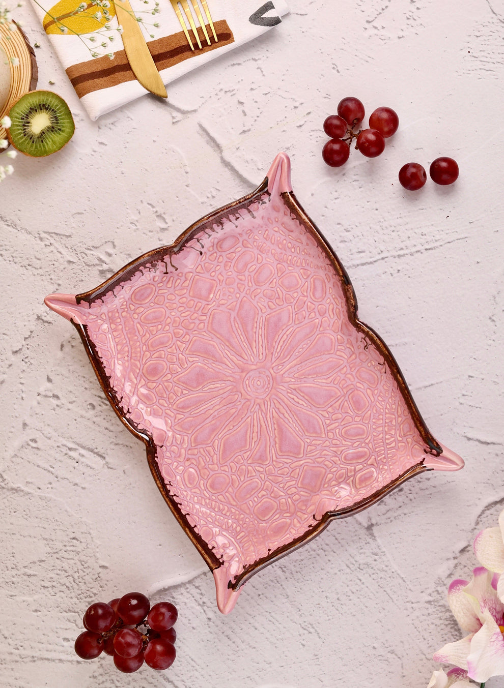 Studio Pottery Embossed Butterfly Platters – OliveHomeAccents